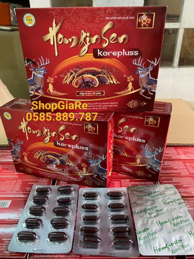 Homginseng Koreplus Viên Tăng Lực Nhân Sâm Giúp Bồi Bổ Cơ Thể Ăn Ngủ ...